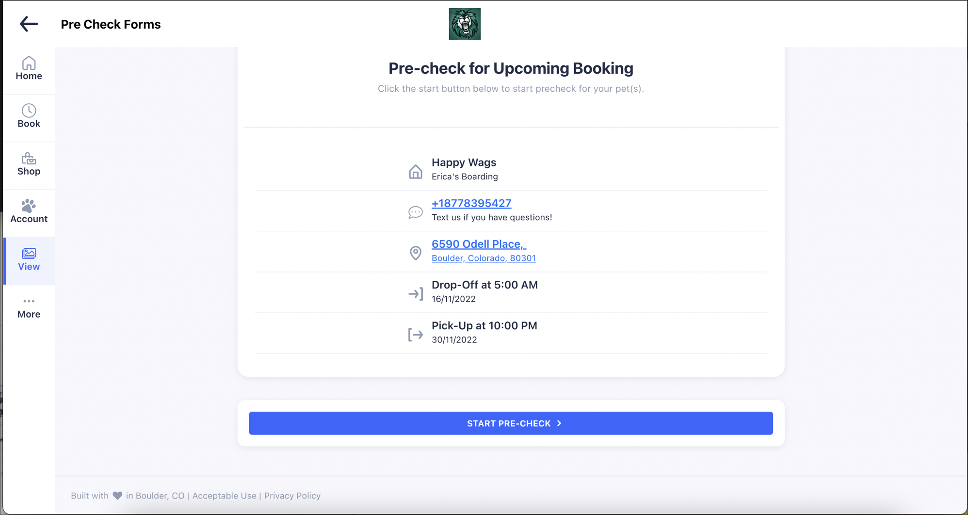 Complete the Gingr PreCheck Form from the Portal (How-To) – Gingr