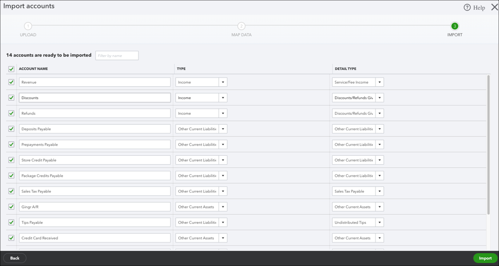 Import Your Chart of Accounts (How-To) – Gingr