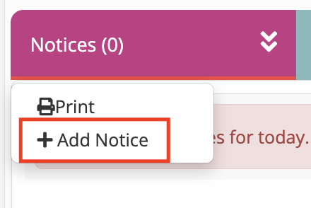 Create or Edit Daily Notices (How-To) – Gingr