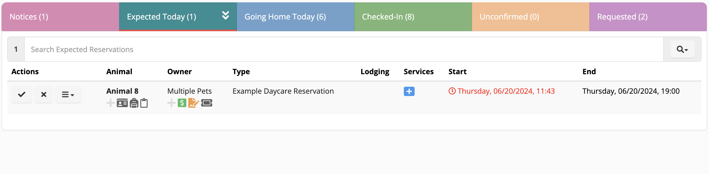 Main Dashboard Sections (Reference) – Gingr