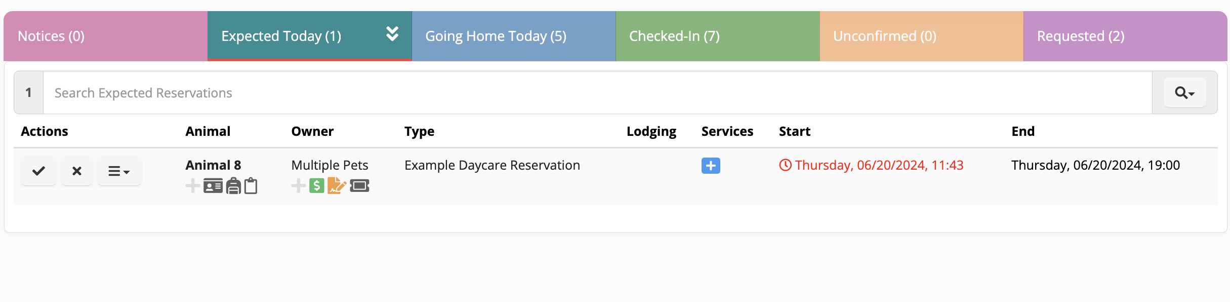 Main Dashboard Sections (Reference) – Gingr