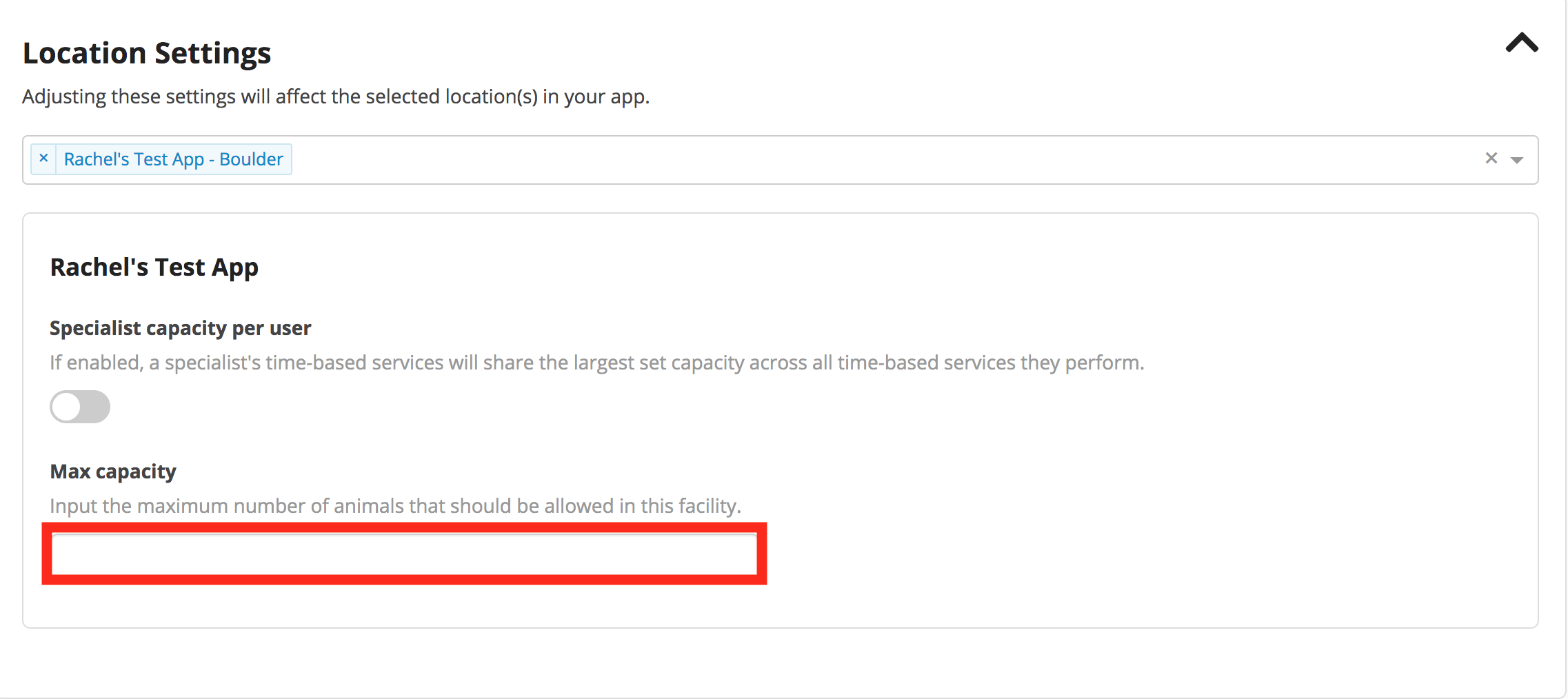 Set Location Capacity Limit (How-To) – Gingr