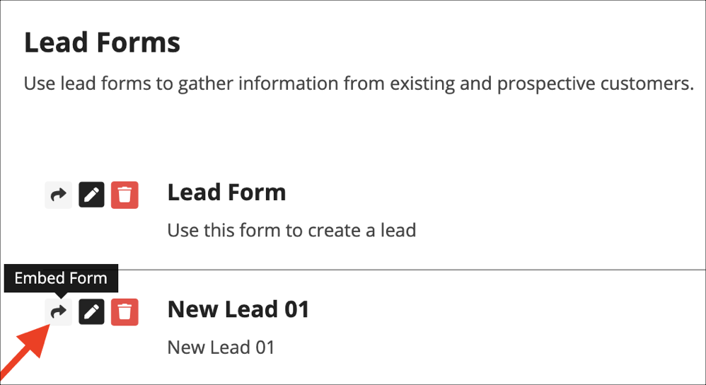 Embed Lead Forms on the Website (How-To) – Gingr