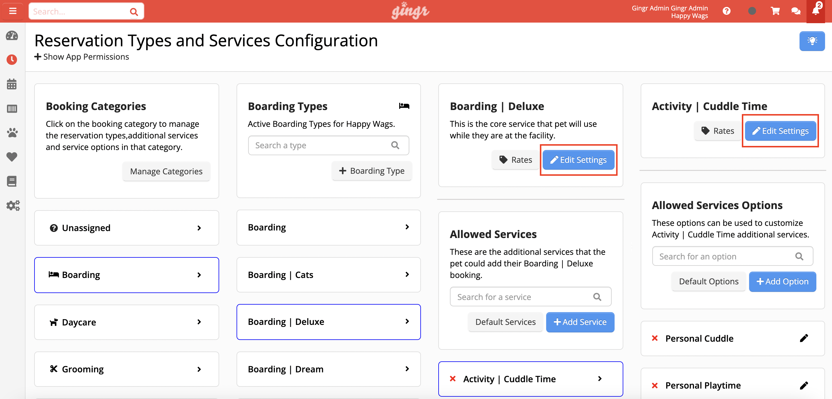 Delete a Reservation Type or Service (How-To) – Gingr