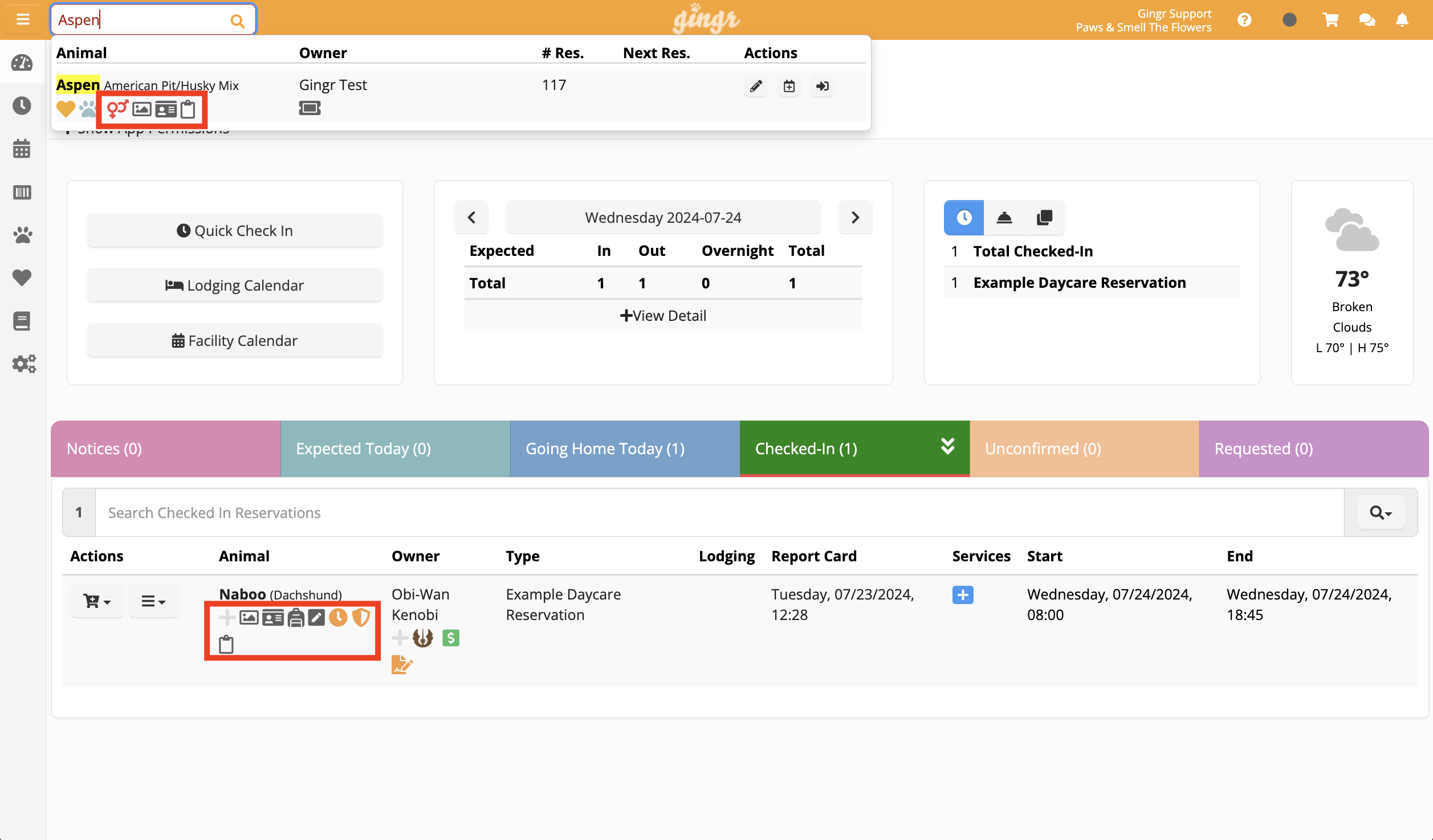 System Animal Icons (Reference) – Gingr