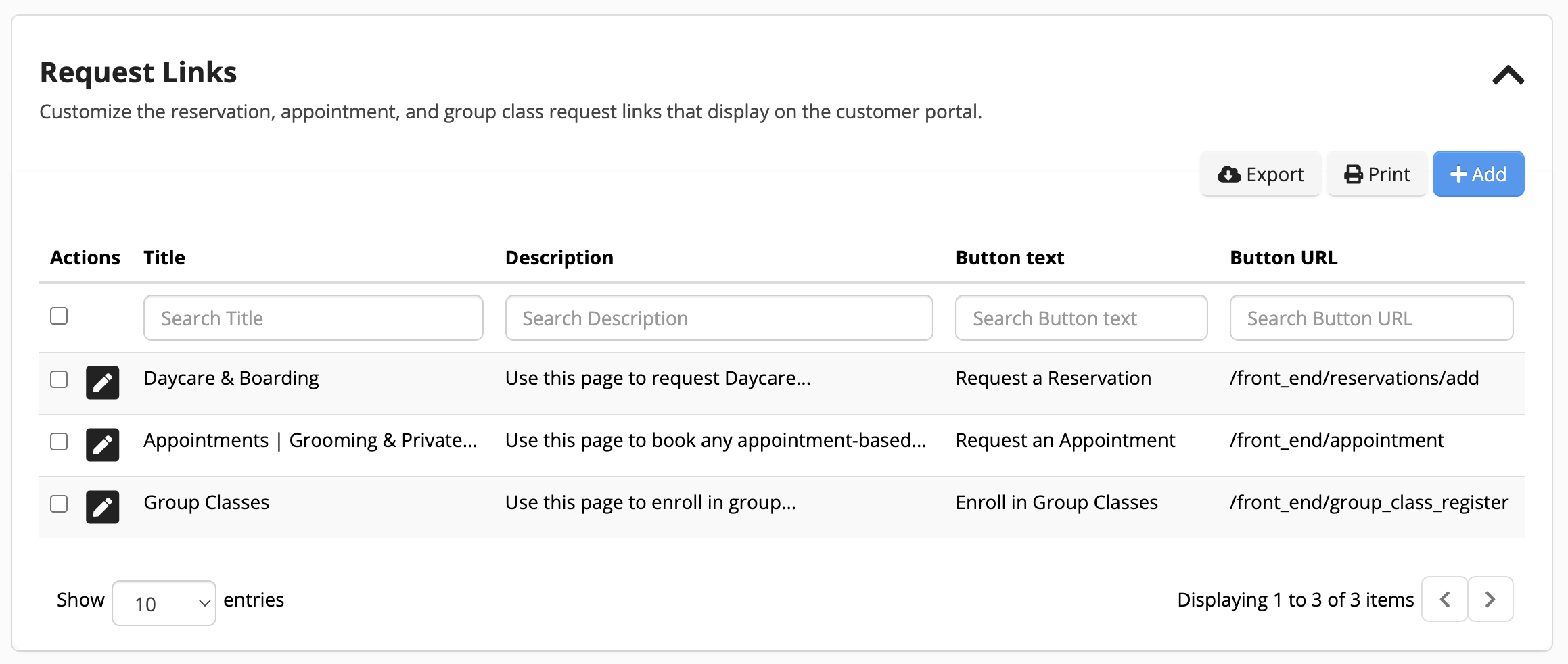 Set Up Request Links for the Customer Portal (How-To) – Gingr