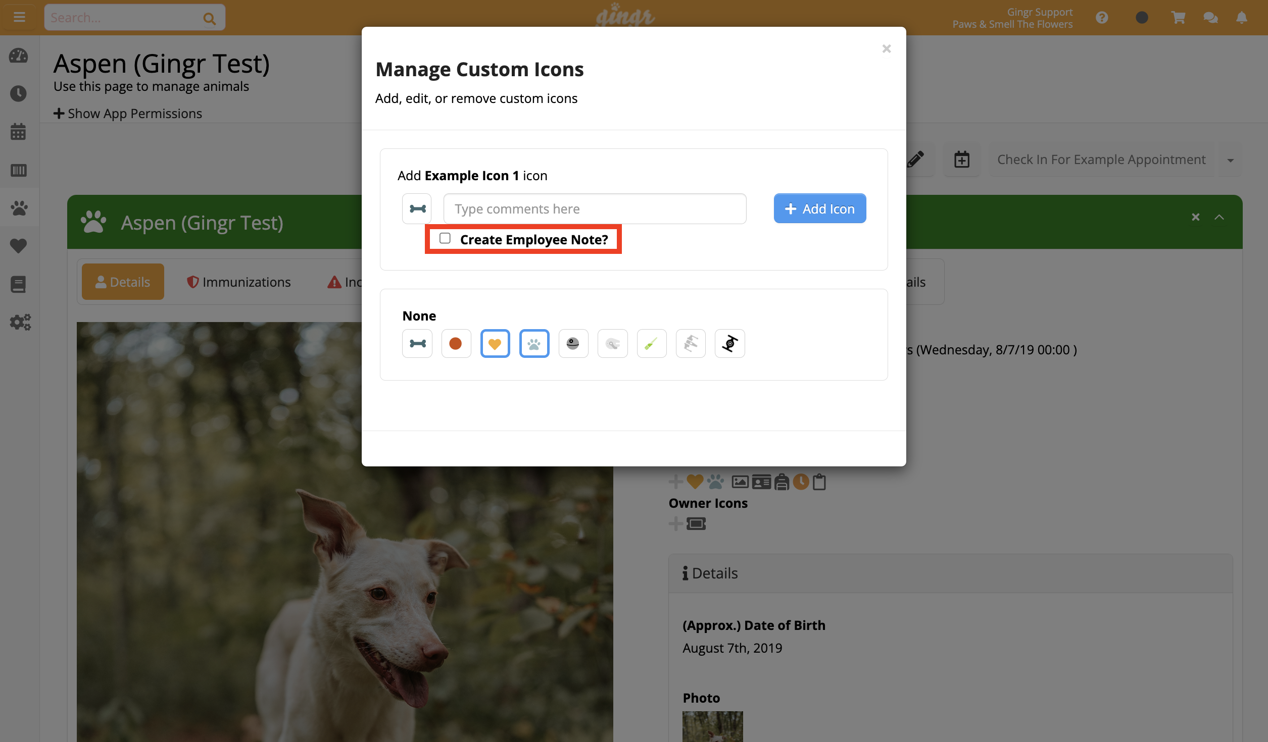 Assign Animal Icons (How-To) – Gingr