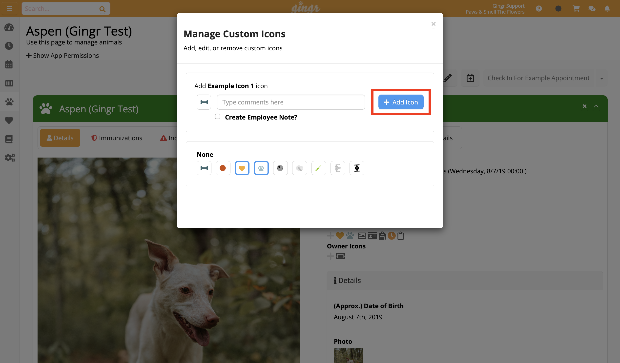 Assign Animal Icons (How-To) – Gingr