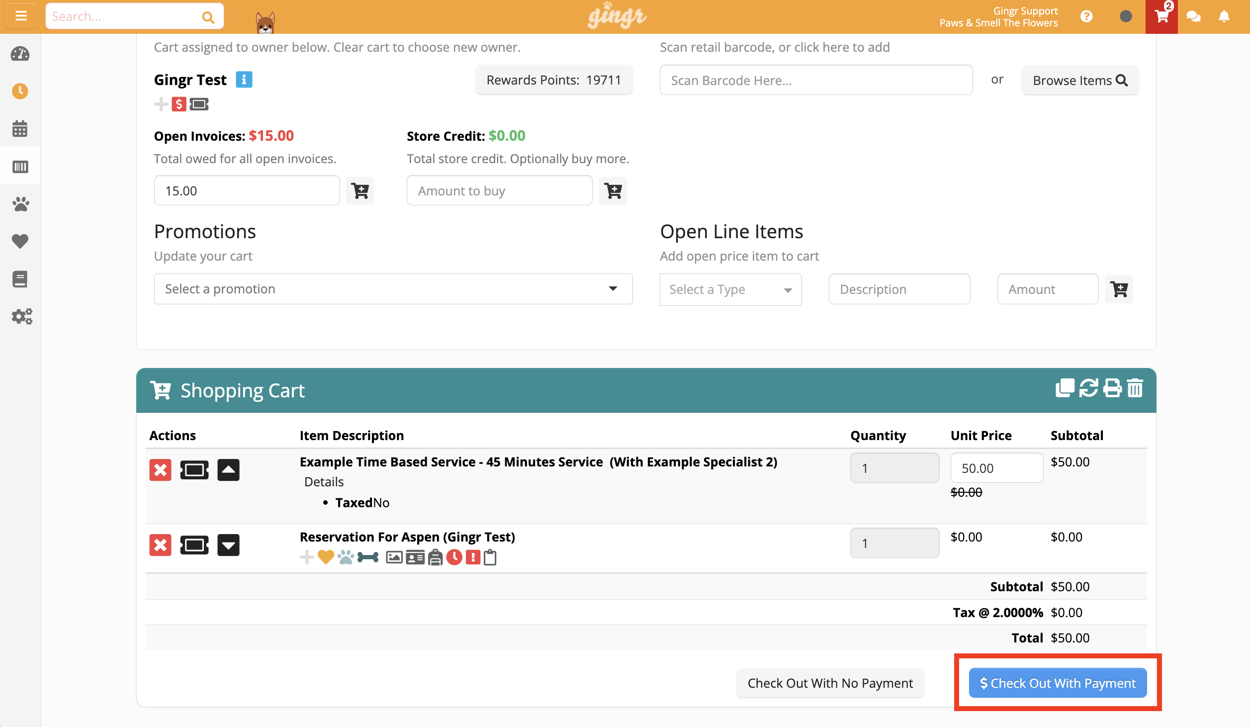 Redeem Gift Certificates (How-To) – Gingr