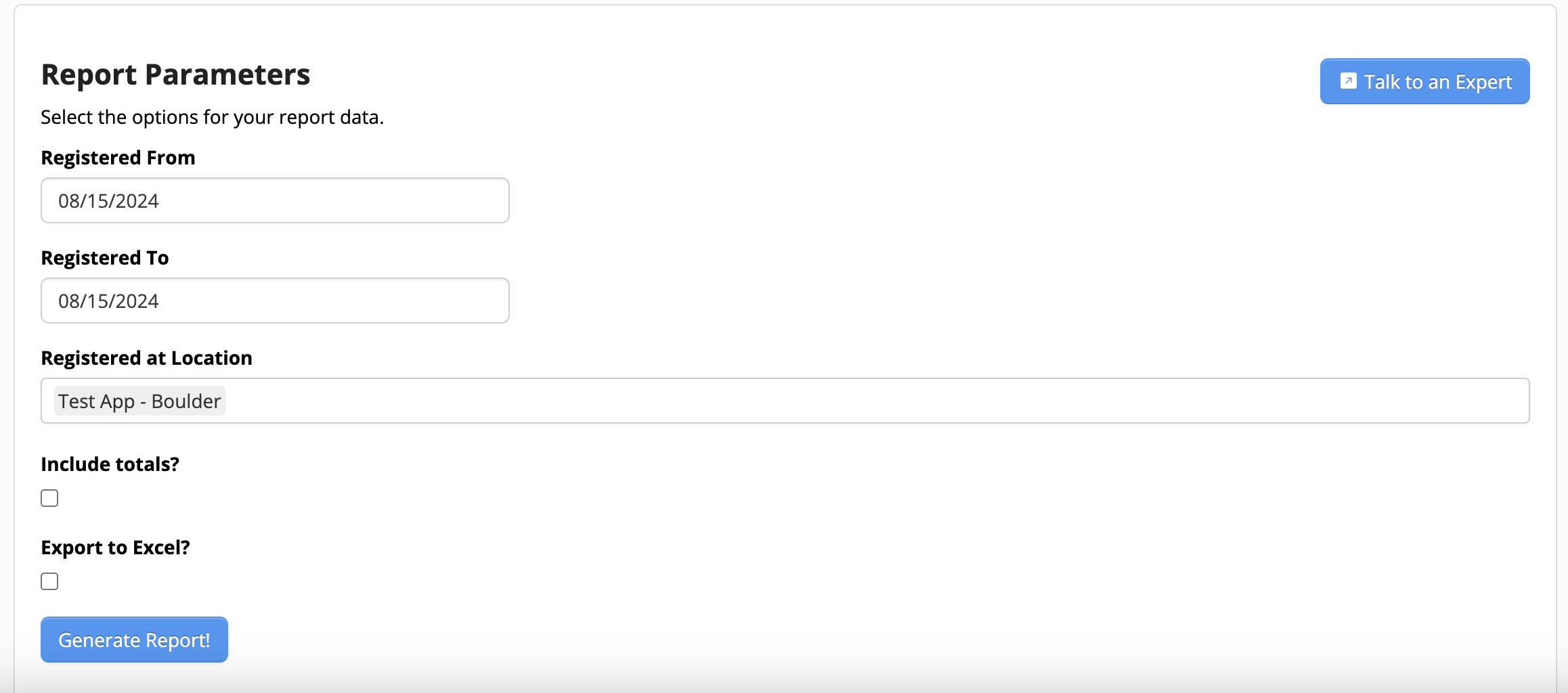 New Customers Report (Reference) – Gingr