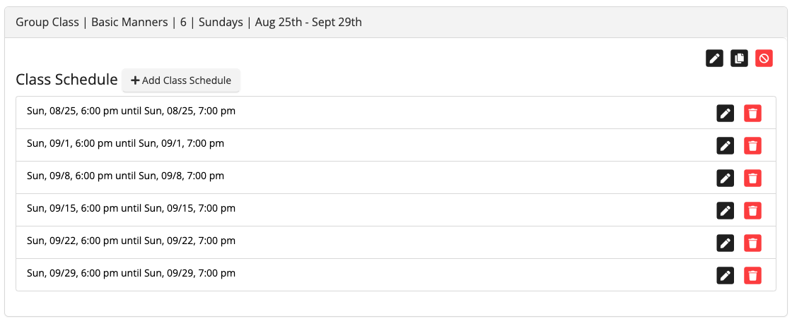 Create a Group Class Schedule (How-To) – Gingr