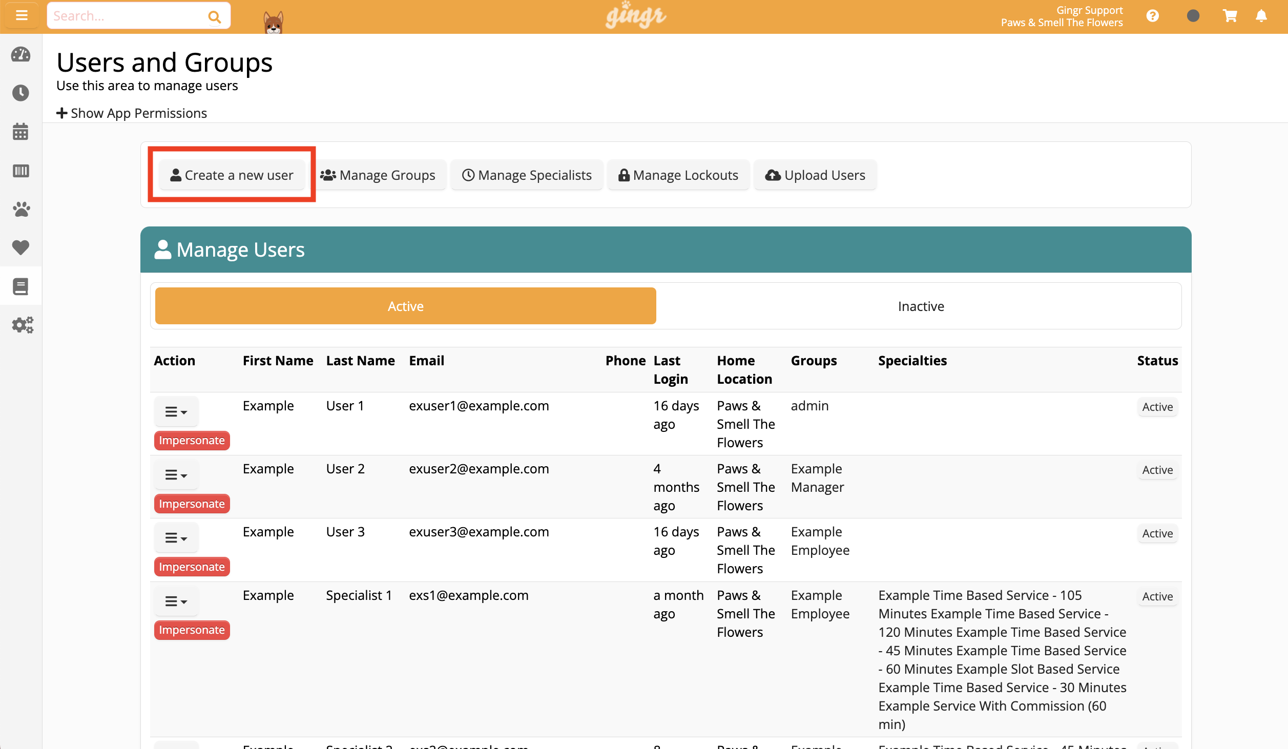 Create & Activate a New User (How-To) – Gingr