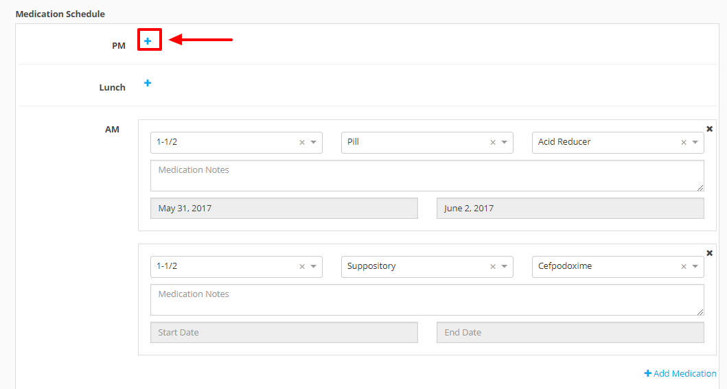 Medication Report (Reference) – Gingr