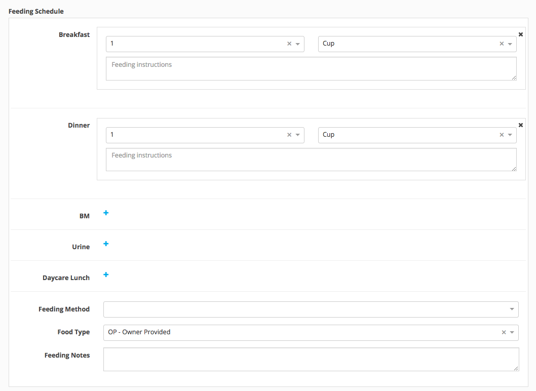 Feeding Report (Reference) – Gingr