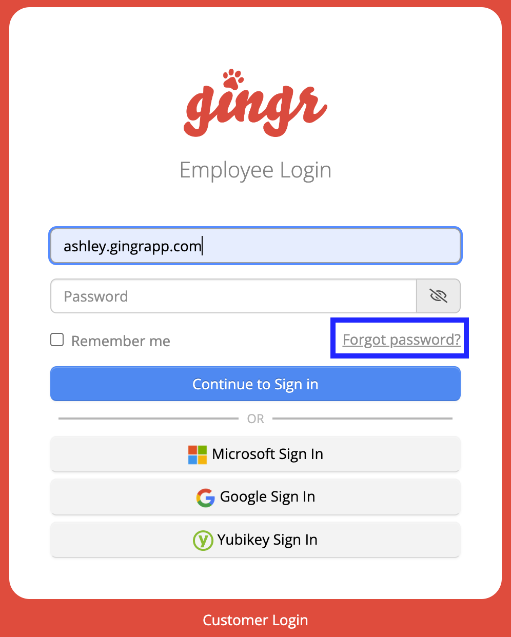 Reset Employee Password (How-To) – Gingr