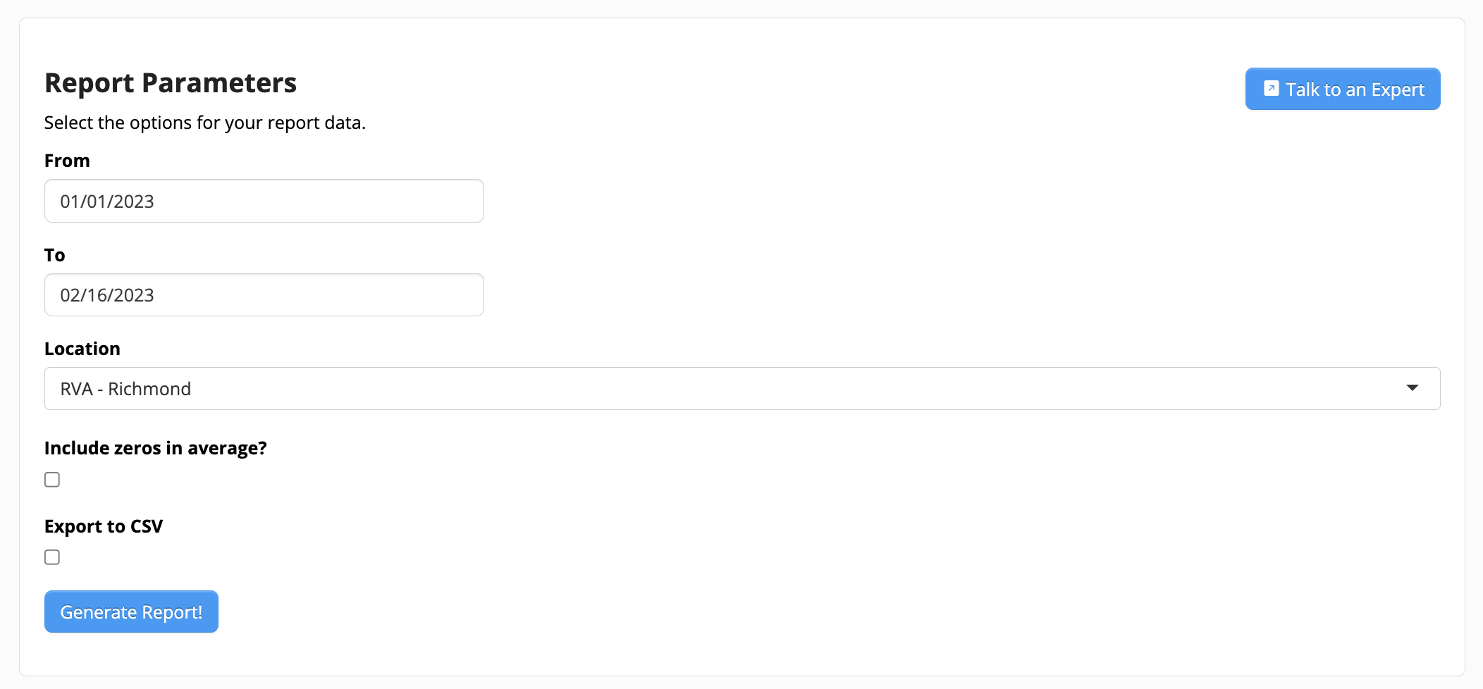 Occupancy by Day Report (Reference) – Gingr
