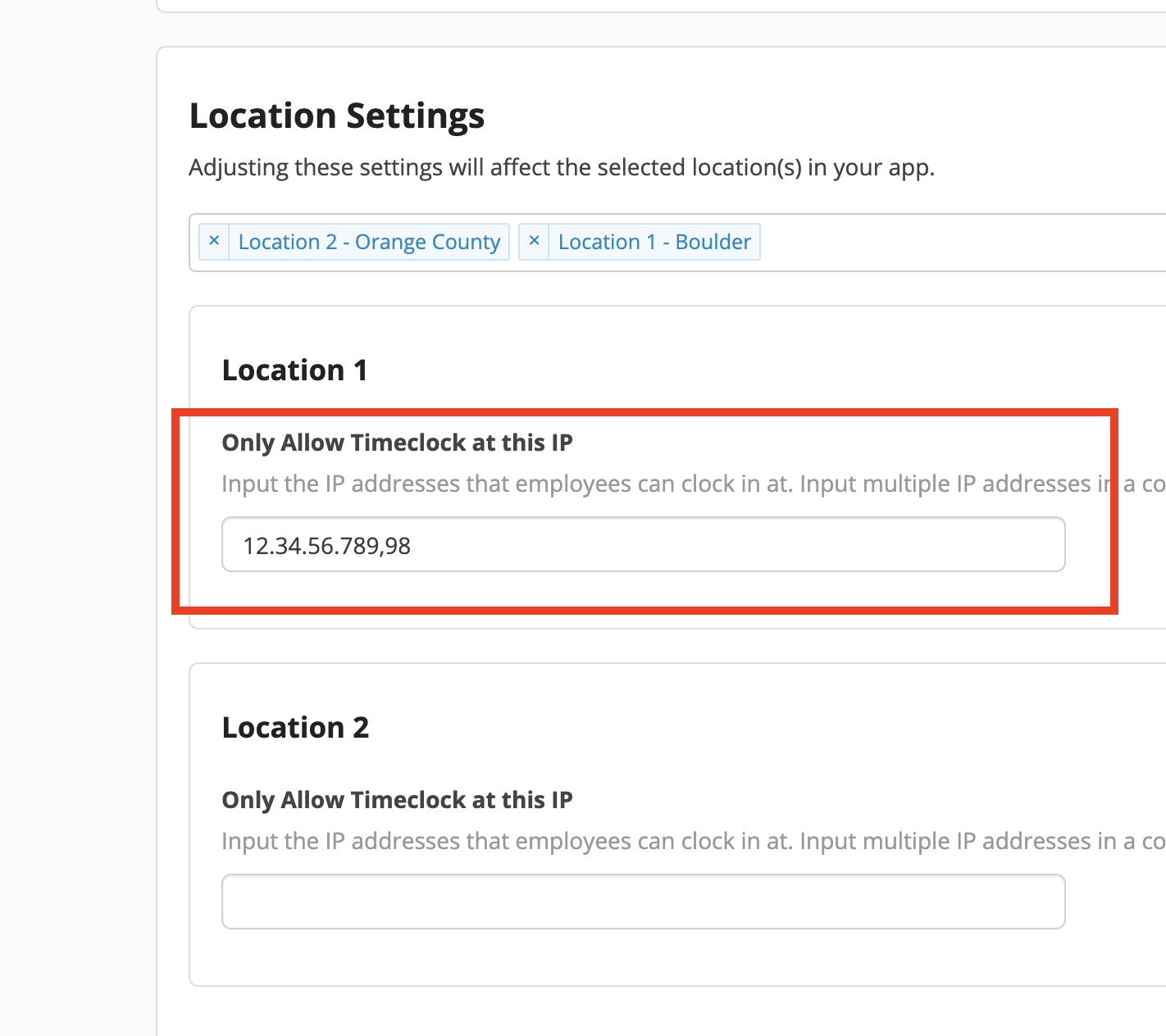 Restrict Time Clock IP Address (How-To) – Gingr
