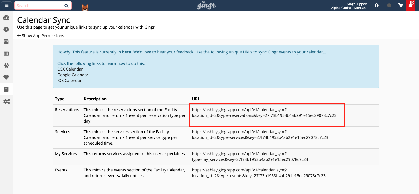 Set Up Calendar Sync (How-To) – Gingr