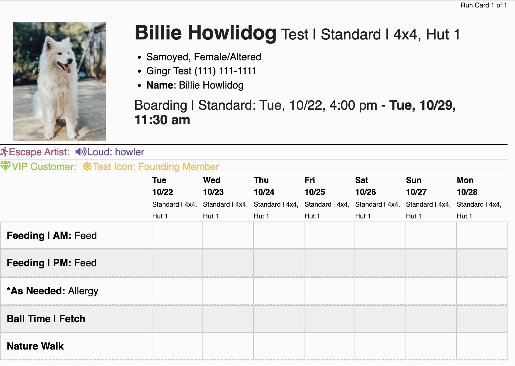 Run Cards (Topic Outline) – Gingr