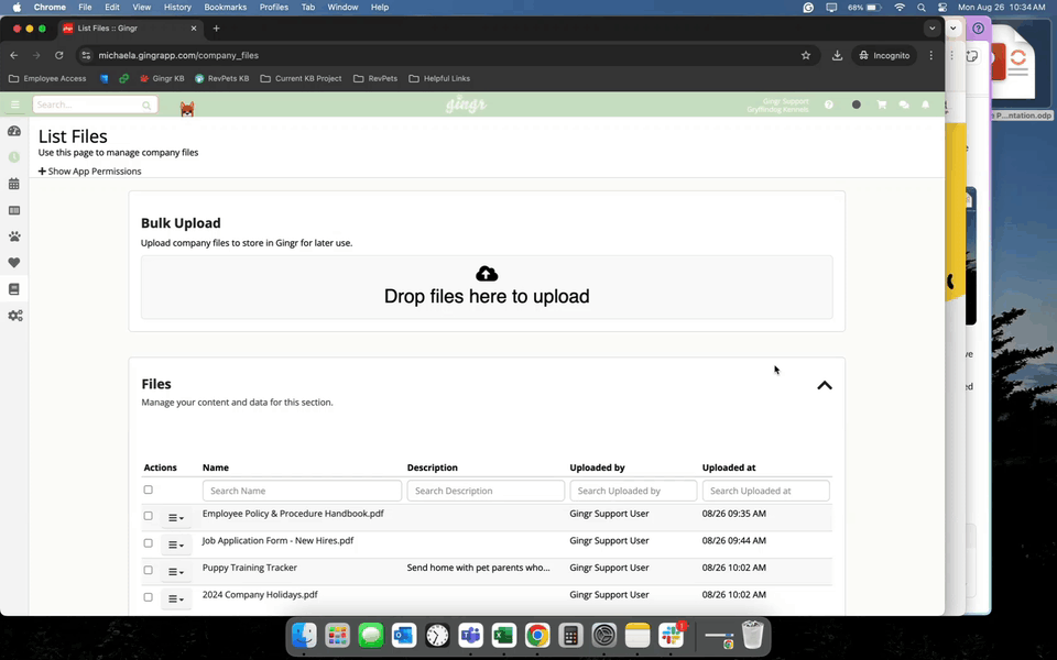 Use Company Files (How-To) – Gingr