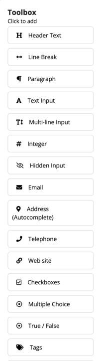 Forms Toolbox Field Guide (Reference) – Gingr