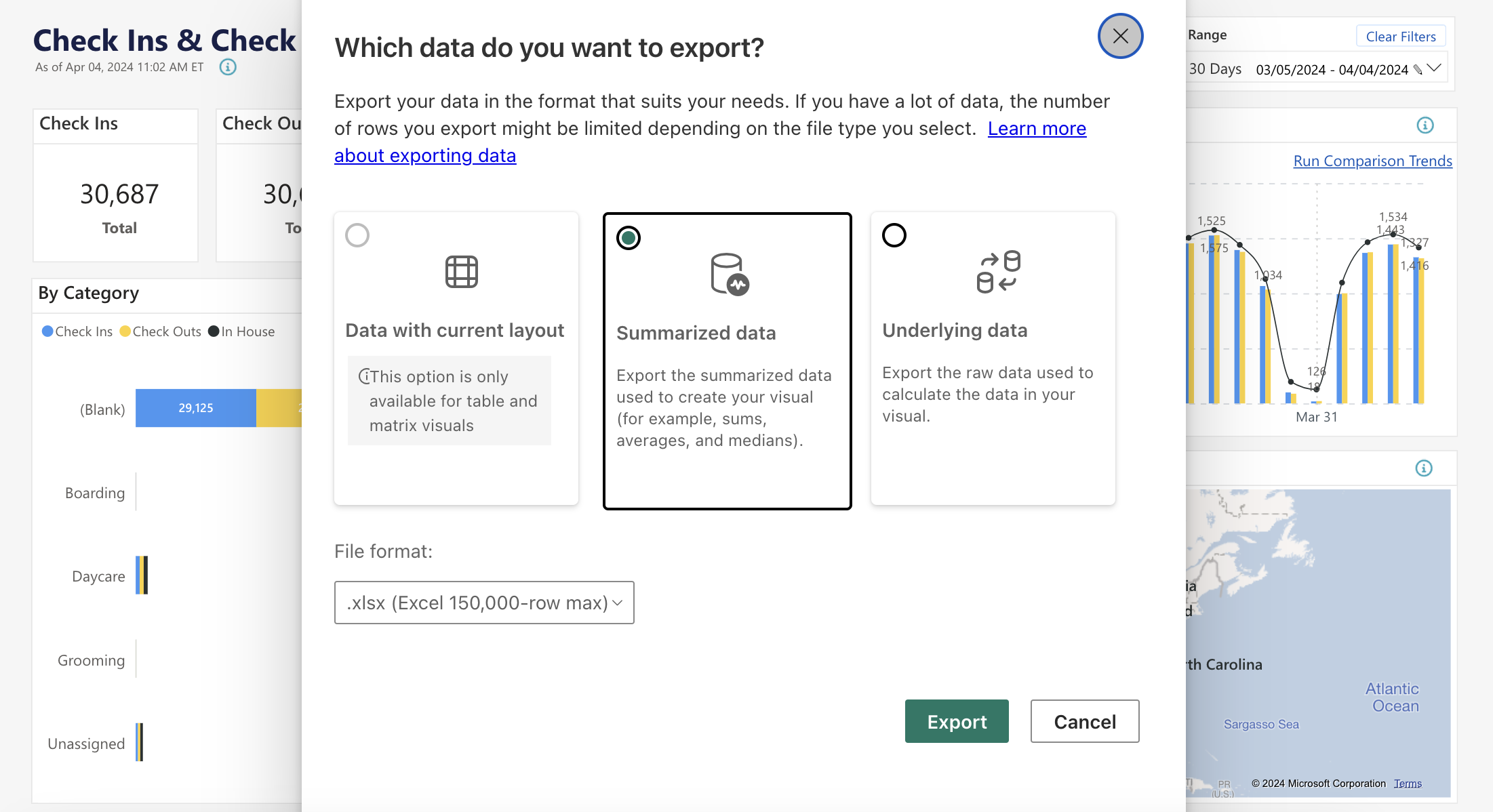 Check Ins & Check Outs Report (Reference) – Gingr